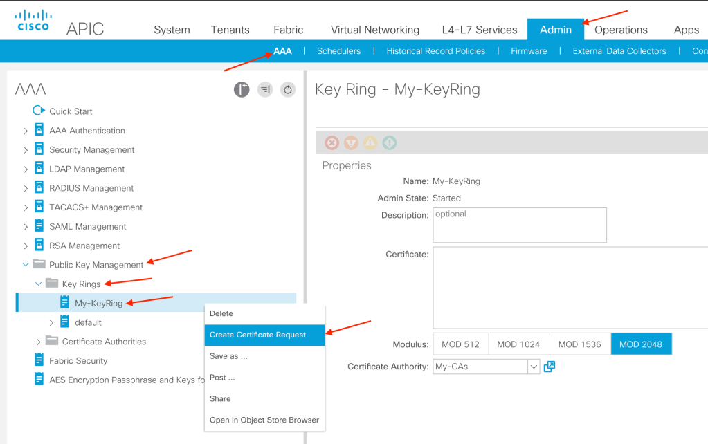Custom SSL Certificates in ACI – How to ACI